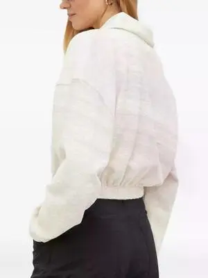 American Vintage Polo-neck Cropped Top