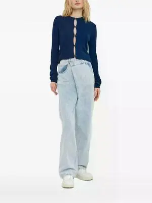 LOVECHILD Ribbed Button Cardigan
