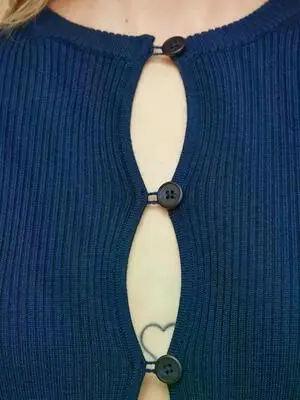 LOVECHILD Ribbed Button Cardigan