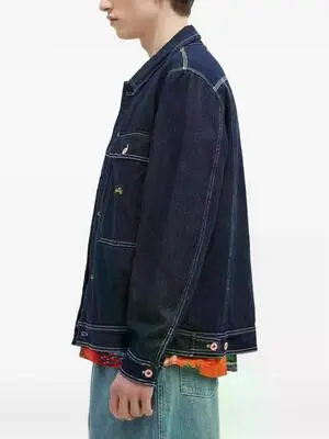 STAN RAY Contrast-stitch Denim Jacket