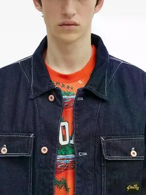 STAN RAY Contrast-stitch Denim Jacket