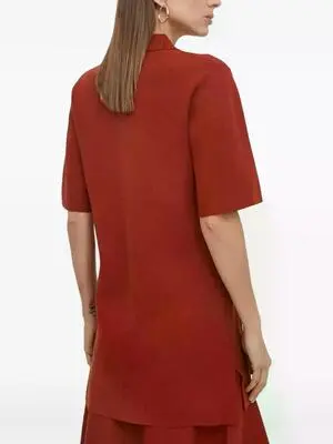 Tiger Of Sweden Zip-front Knitted Polo Top