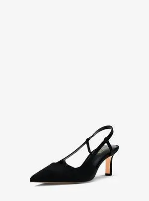 Michael Kors Alora Suede Slingback Pumps