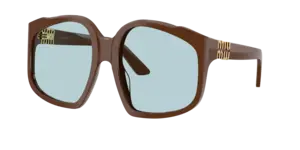 Miu Silver Tone Eyewear For Women