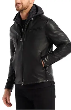 Robert Graham Cedro Leather Moto Jacket