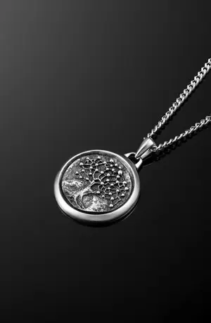 VINCERO Tree Of Life Sterling Pendant Necklace