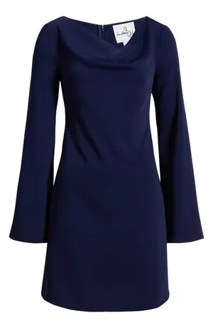 Sam Edelman Long Sleeve Minidress - Navy