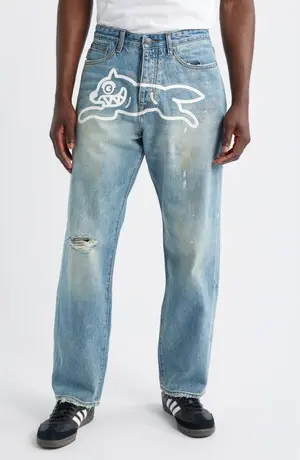 Icecream Distressed Jeans For Men