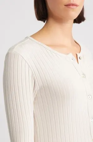 Bella Dahl Ribbed Knit Cardigan