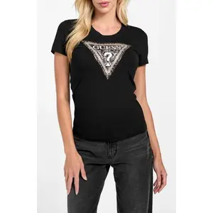 Guess Python Triangle Embellished Graphic T-shirt