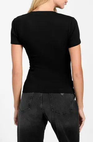 Guess Python Triangle Embellished Graphic T-shirt