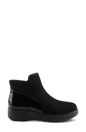 SPRING STEP SHOES Ankle Booties - Black Faux Suede