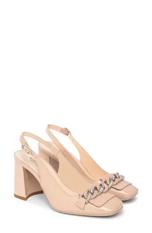 NEROGIARDINI Chain Slingback Pumps