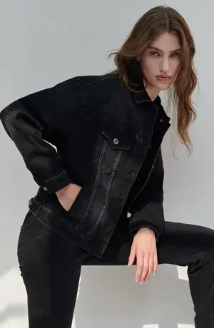 BAYEAS Oversized Denim Trucker Jacket