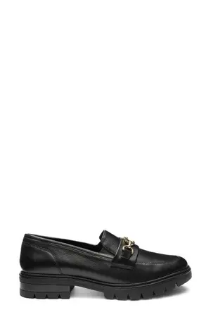 ARA Camellia Lug Sole Bit Loafer - Black