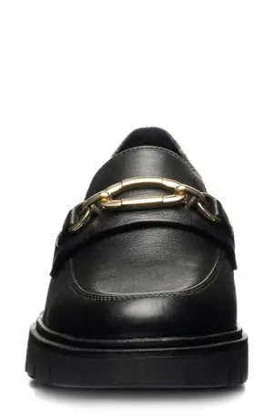 ARA Camellia Lug Sole Bit Loafer - Black