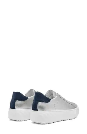 ARA Mikky Platform Sneaker - Silver W/blue