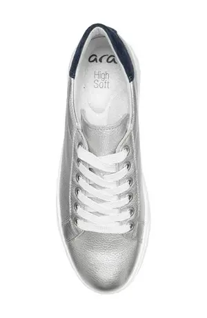 ARA Mikky Platform Sneaker - Silver W/blue