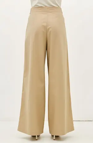 MODENAIRE Pleated Wide-leg Trousers
