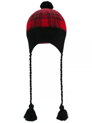 Gucci Tartan Plaid Baseball Cap - Red