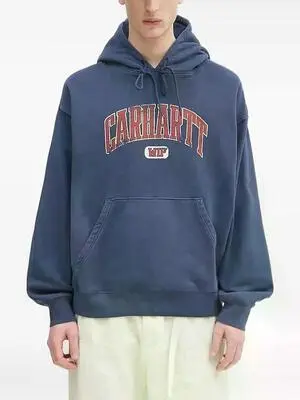 Carhartt Work In Progress College-style Logo Hoodie - Blue