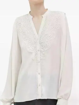 BRUUNS BAZAAR Lace-detail Blouse