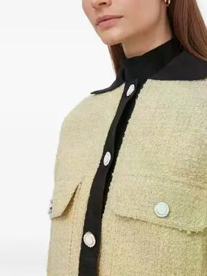 Sisley Buttoned-pocket Tweed Jacket