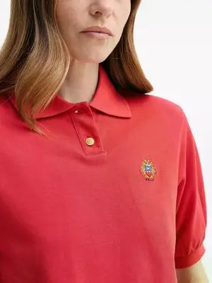 Bally Embroidered Logo Puff-sleeve Polo Top