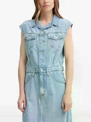LEVI'S Sleeveless Denim Shirt Dress