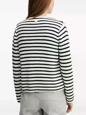 Barbour Striped Double-breasted Cardigan