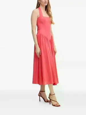 Women's Gathered Skirt Midi Dresses