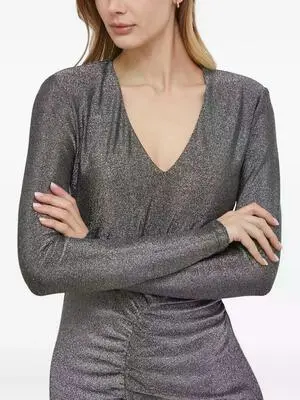 JOOP! Glitter V-neck Mini Dress