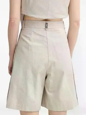 ALOHAS Pleated High-waisted Shorts