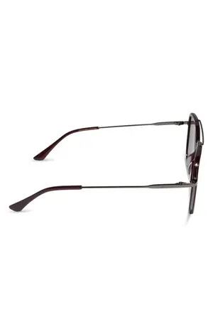 DIFF Jordan Navigator Square Polarized Sunglasses - Dark Cherry Lacquer/grey