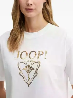 JOOP! Sequin-embellished Logo Top