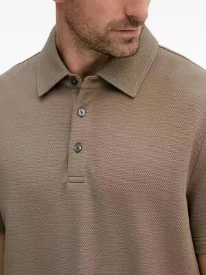 Michael Kors Textured-weave Polo Shirt