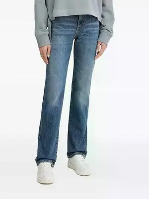 BOSS Logo-plaque Straight Leg Jeans
