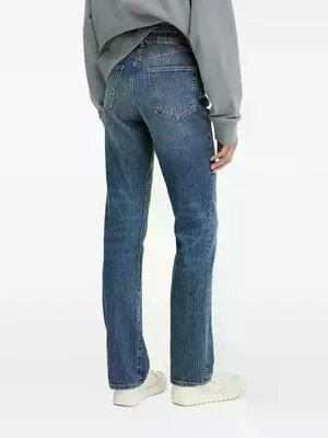BOSS Logo-plaque Straight Leg Jeans