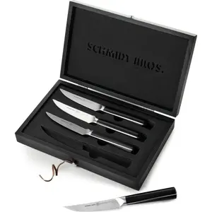 SCHMIDT BROTHERS CUTLERY Crosstown 4-piece Steak Set - Black