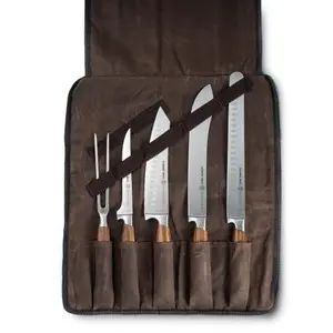 SCHMIDT BROTHERS CUTLERY Zebra Wood 6-piece Bbq Knife Set - Brown