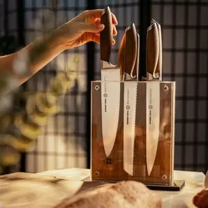 SCHMIDT BROTHERS CUTLERY Bonded Teak 7-piece Knife Block Set