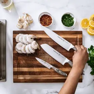 SCHMIDT BROTHERS CUTLERY Bonded Ash 15-piece Knife Block Set