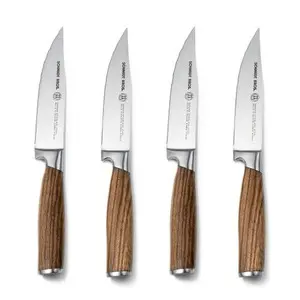 SCHMIDT BROTHERS CUTLERY Zebra Wood 4-piece Steak Set