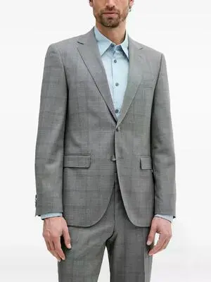 Hugo Boss Checked Wool Suit - Grey