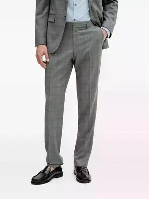 BOSS Checked Wool Suit