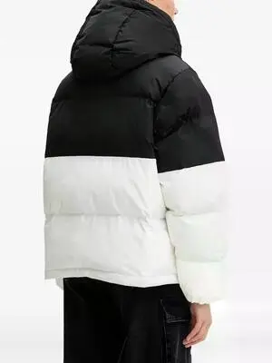 Karl Lagerfeld Hooded Colourblock Puffer Jacket