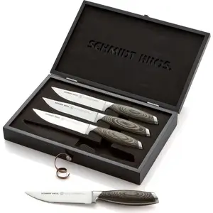 SCHMIDT BROTHERS CUTLERY Bonded Ash 4-piece Steak Set - Grey