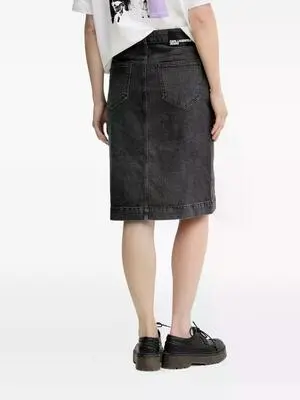 Karl Lagerfeld Button-front Denim Skirt