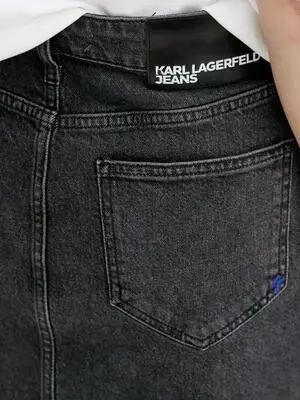 Karl Lagerfeld Button-front Denim Skirt