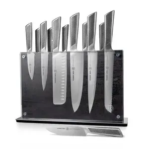 SCHMIDT BROTHERS CUTLERY Gridiron 14-piece Knife Block Set - Silver